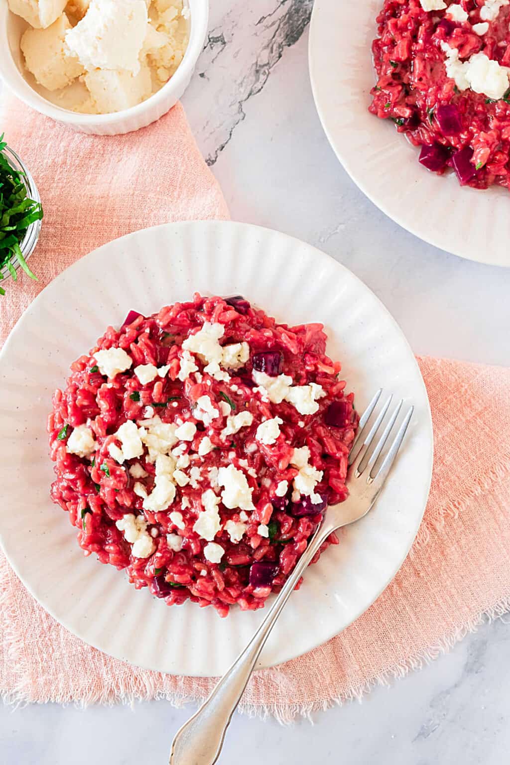 Roasted Beet Risotto (creamy and tangy) - Vintage Kitchen Notes
