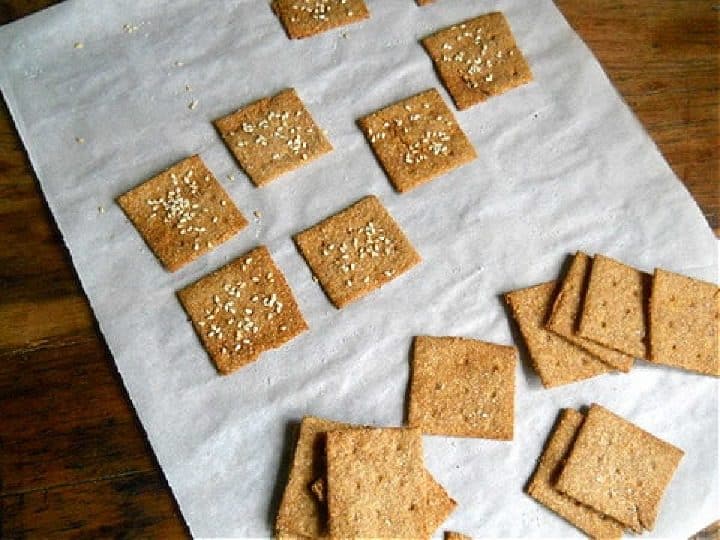 Homemade Wheat Thins Crackers - Vintage Kitchen Notes