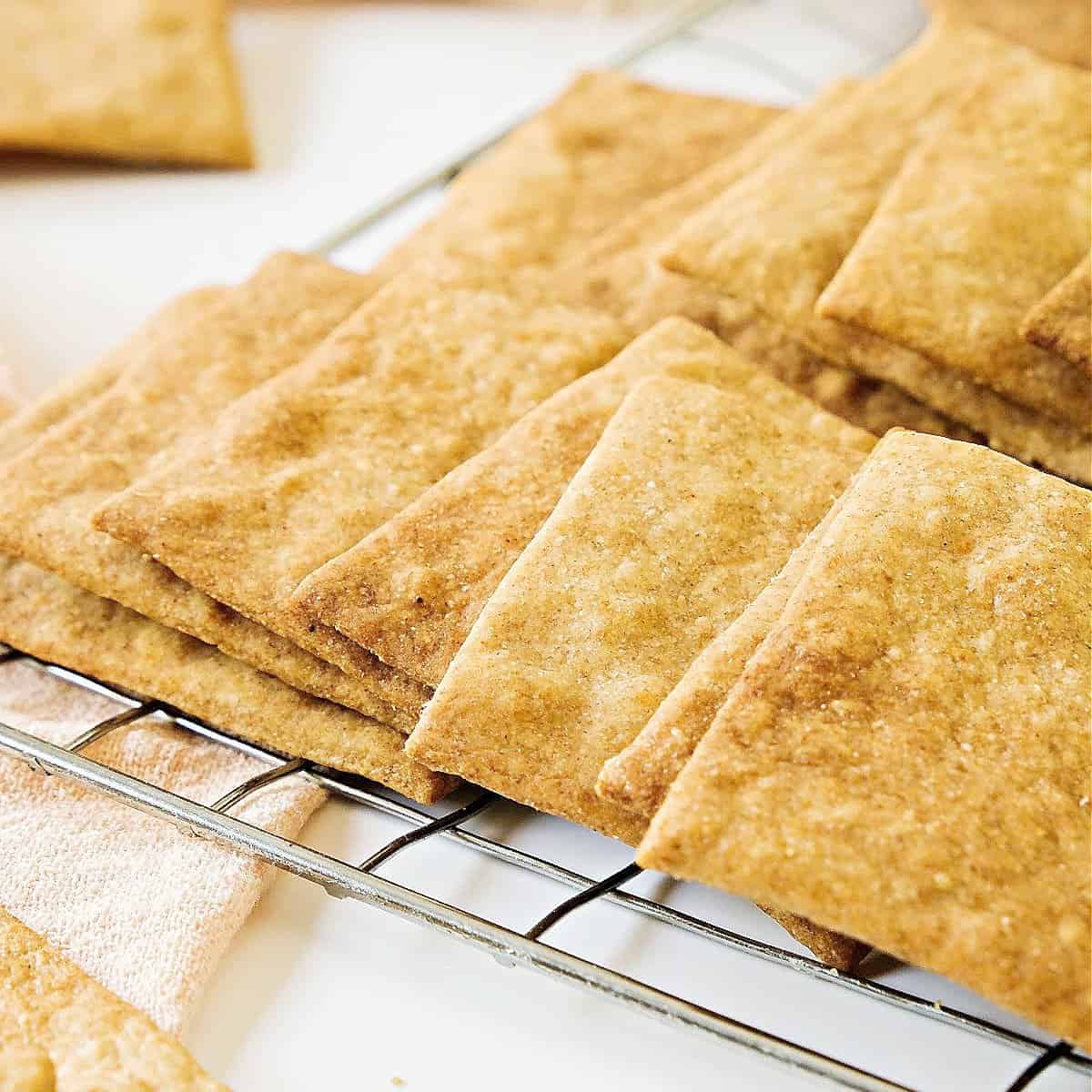 Homemade Whole Wheat Crackers - Vintage Kitchen Notes
