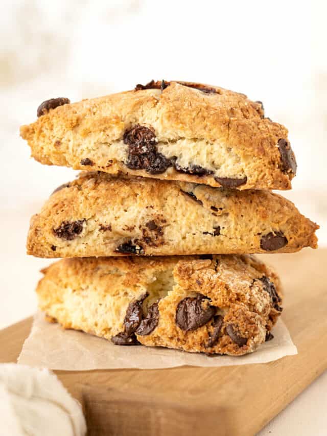 Glazed Cinnamon Scones (easy recipe) - Vintage Kitchen Notes