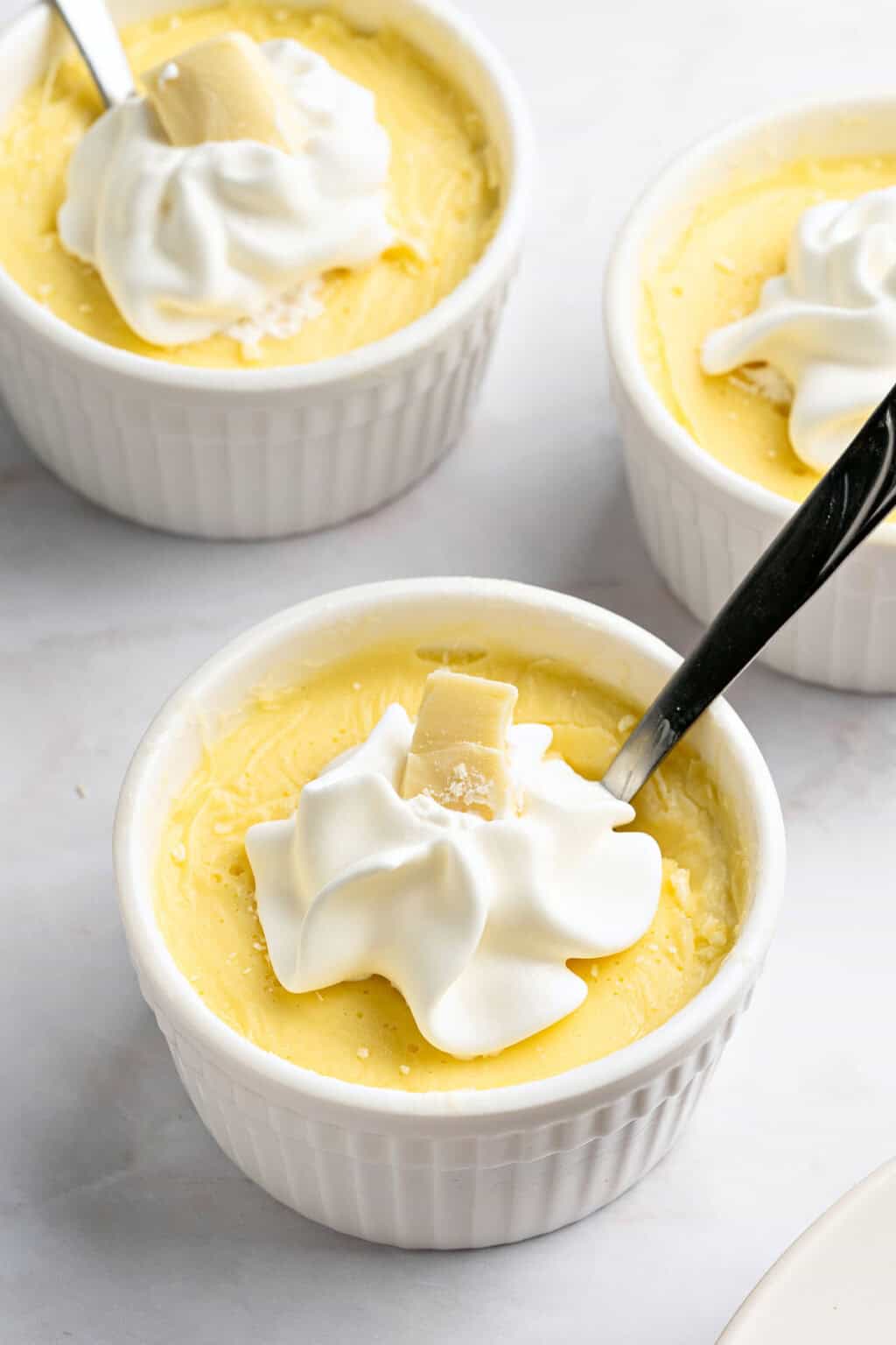 White Chocolate Custards (old-fashioned recipe) - Vintage Kitchen Notes