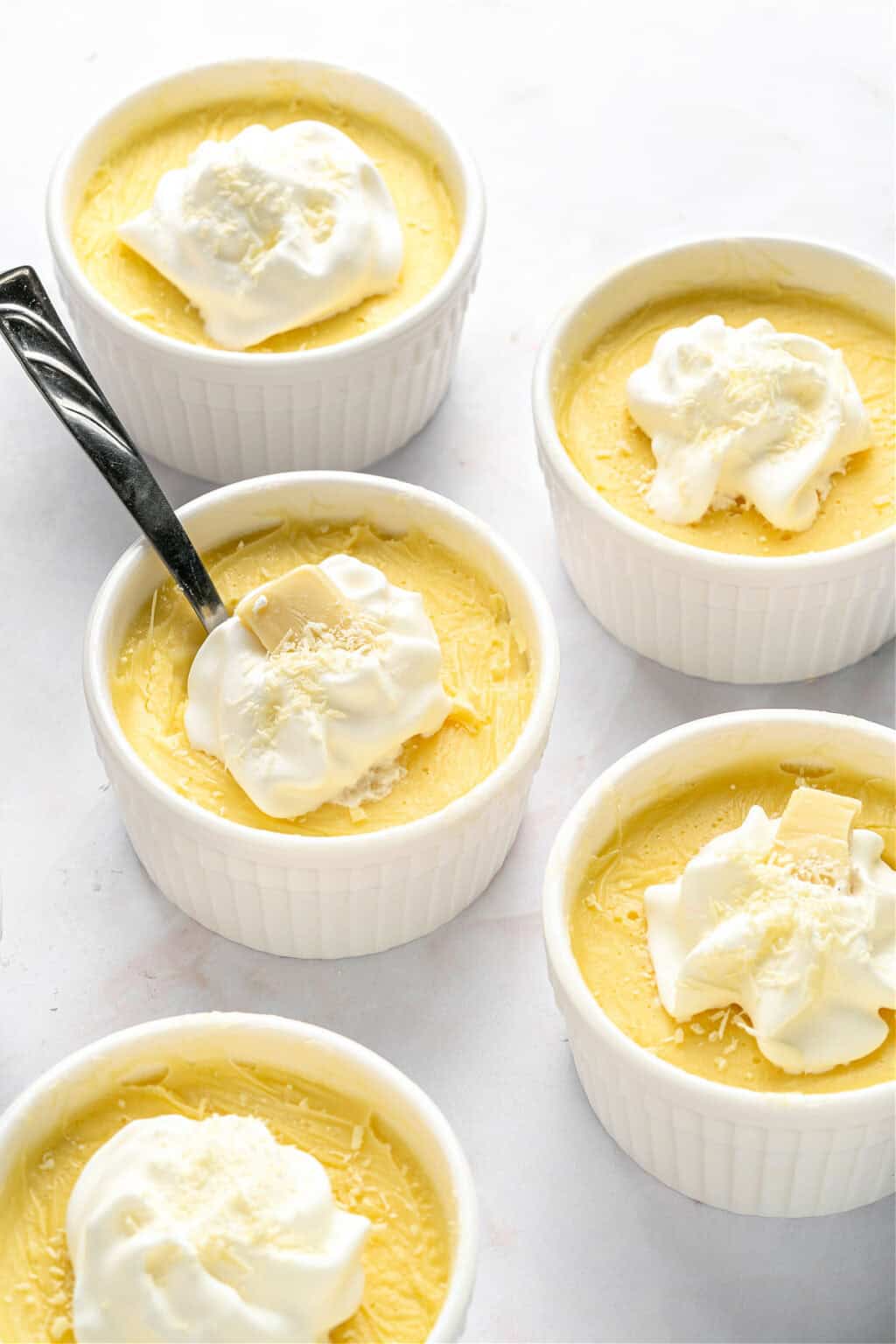 White Chocolate Custards (old-fashioned recipe) - Vintage Kitchen Notes