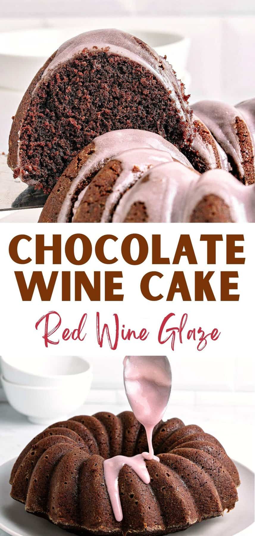 Chocolate Wine Cake (with wine glaze) - Vintage Kitchen Notes