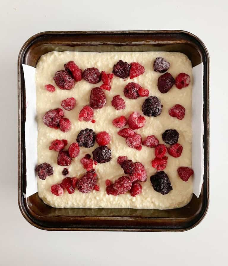Ricotta Cake with Berries - Vintage Kitchen Notes