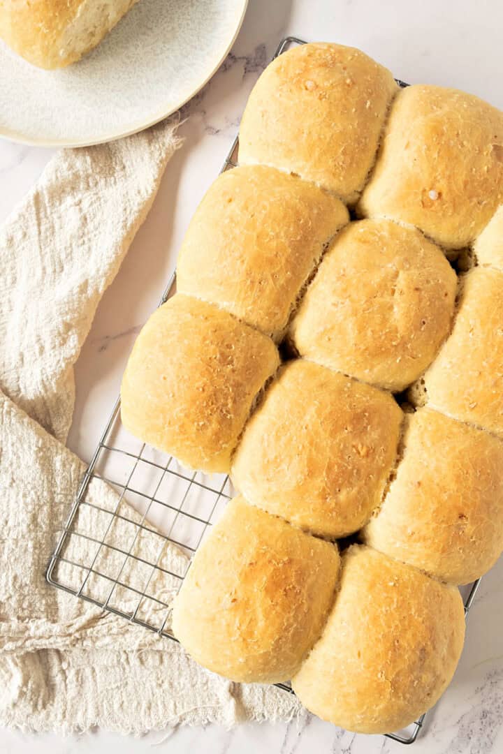 Soft Coconut Buns (bread rolls) - Vintage Kitchen Notes