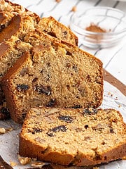 Walnut Quick Bread (with coffee glaze) - Vintage Kitchen Notes