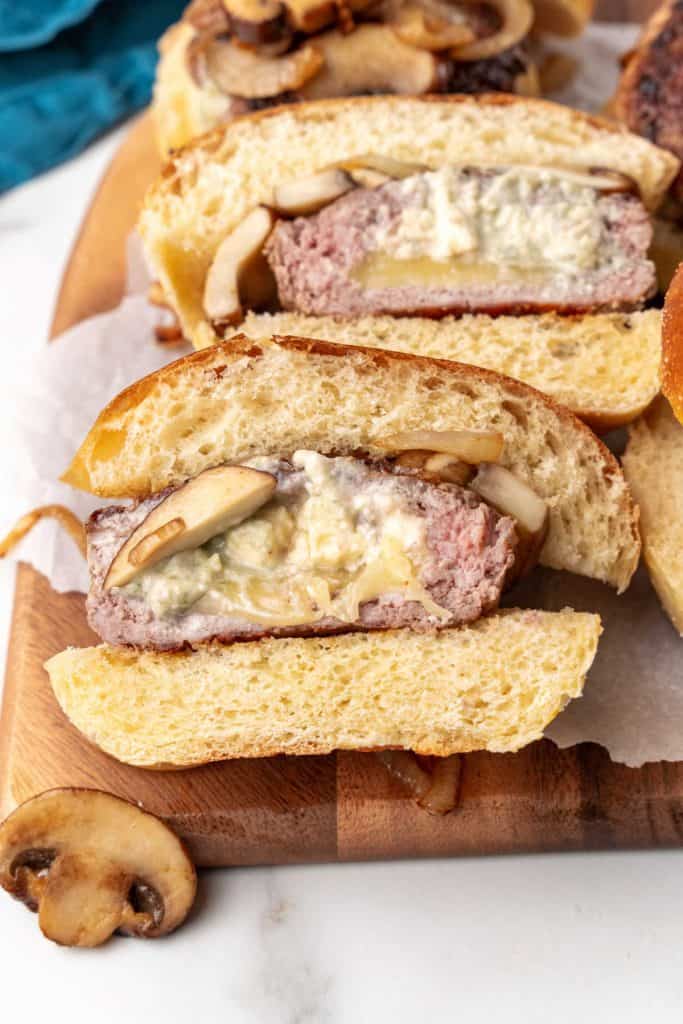 Blue Cheese Burgers - Vintage Kitchen Notes