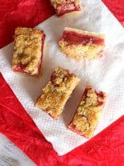 Raspberry Almond Bars (with shortbread crust) - Vintage Kitchen Notes