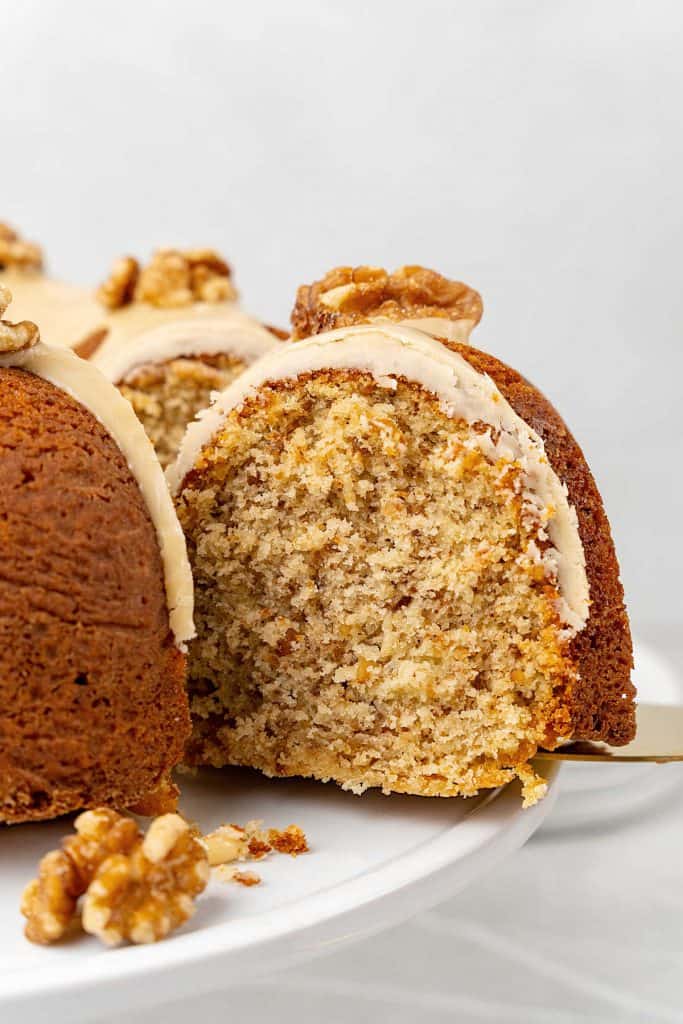 Maple Walnut Cake (with maple glaze) - Vintage Kitchen Notes