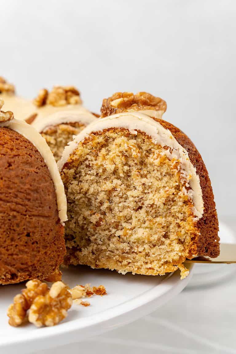 Maple Walnut Cake (with maple glaze) - Vintage Kitchen Notes