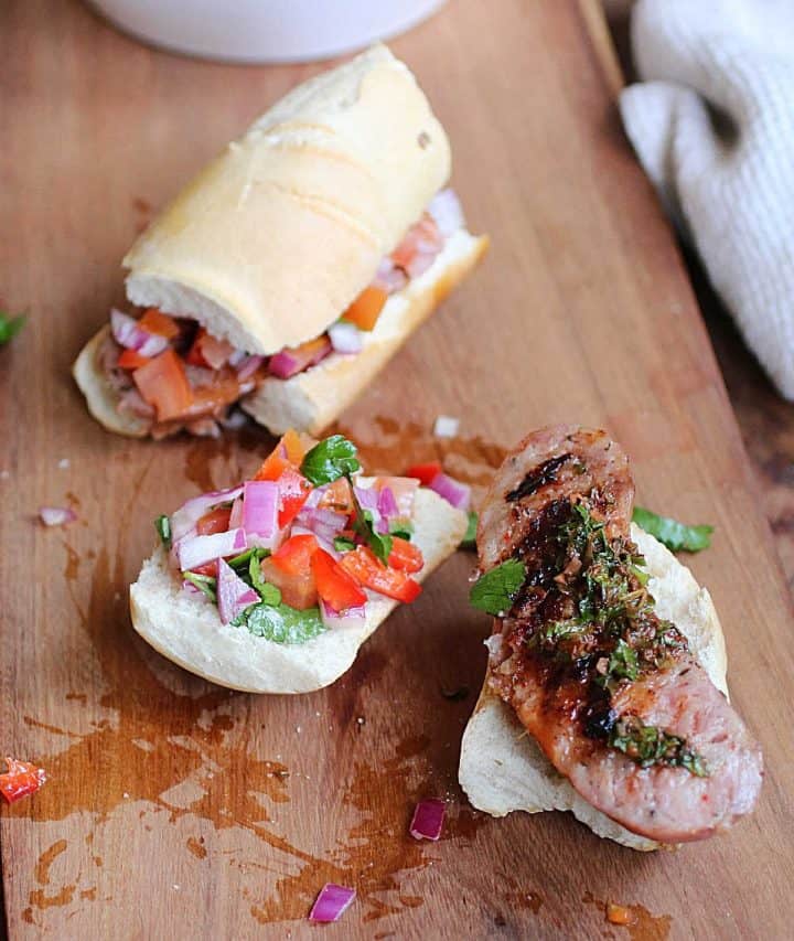 Choripan Recipe (Argentinian Chorizo Sandwich) - Vintage Kitchen Notes