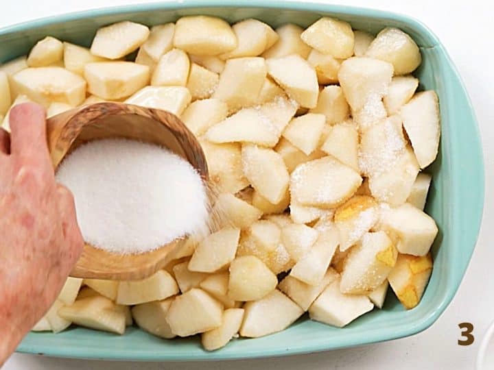 Fresh Pear Cobbler (spiced, easy recipe) - Vintage Kitchen Notes