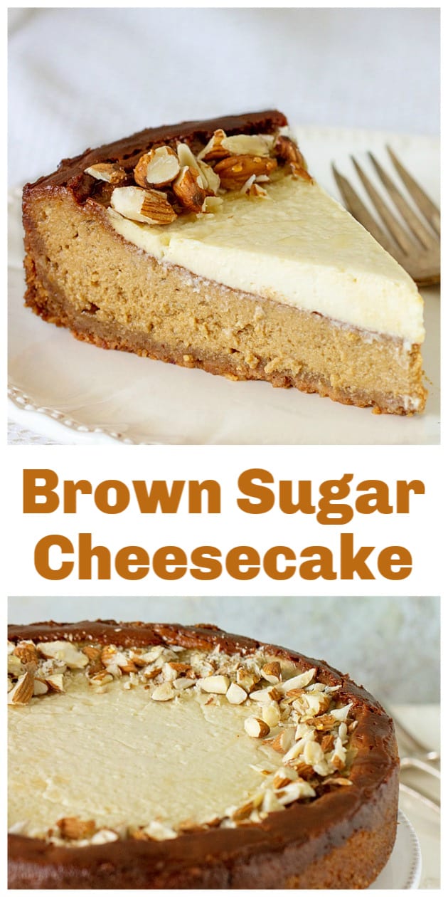 Brown Sugar Cheesecake - Vintage Kitchen Notes