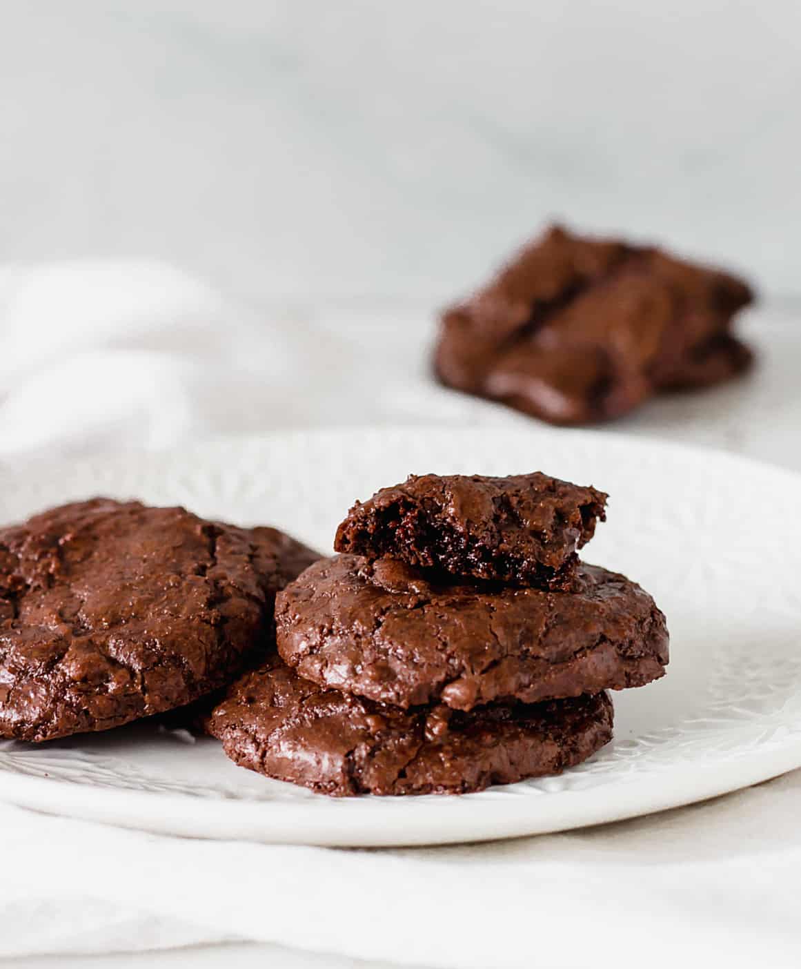 Fudgy Brownie cookies - Vintage Kitchen