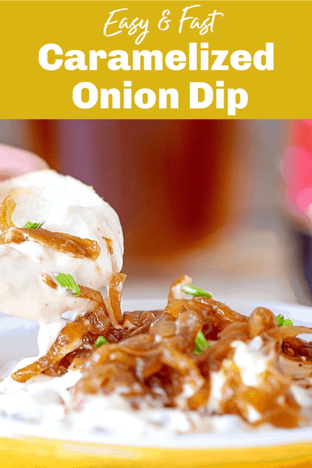 Caramelized Onion Dip (easy recipe from scratch) - Vintage Kitchen Notes