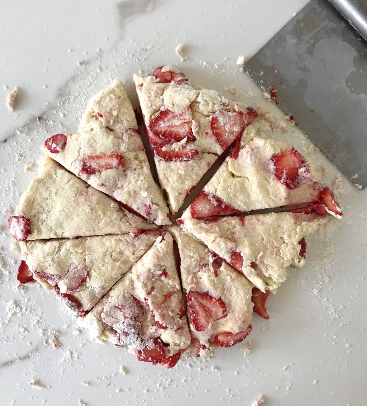 Fresh Strawberry Buttermilk Scones - Vintage Kitchen
