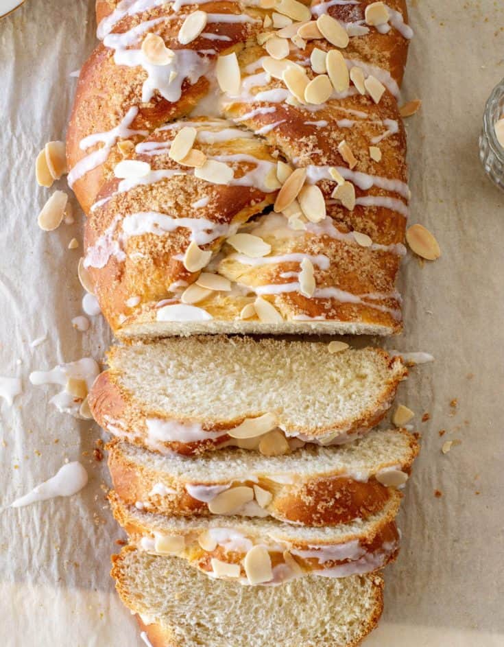 Easter Bread (glazed almond braid) - Vintage Kitchen Notes