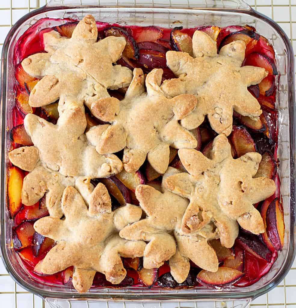 Cinnamon Plum Cobbler - Vintage Kitchen Notes