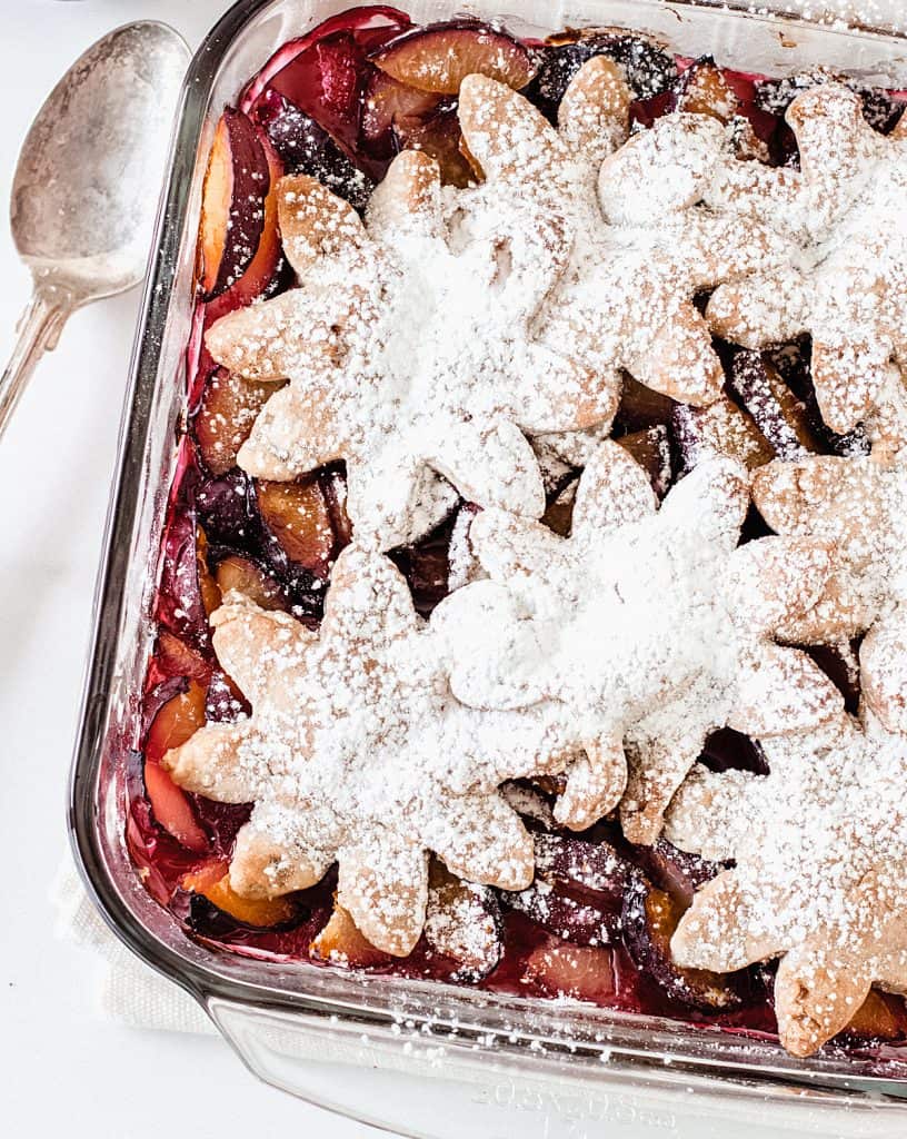 Cinnamon Plum Cobbler - Vintage Kitchen Notes