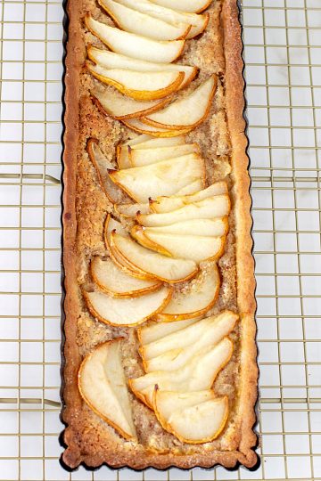 Pear Almond Tart (with frangipane) - Vintage Kitchen Notes