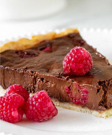 Chocolate Raspberry Tart - Vintage Kitchen Notes