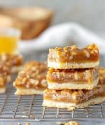 Walnut Squares (with shortbread crust) - Vintage Kitchen Notes