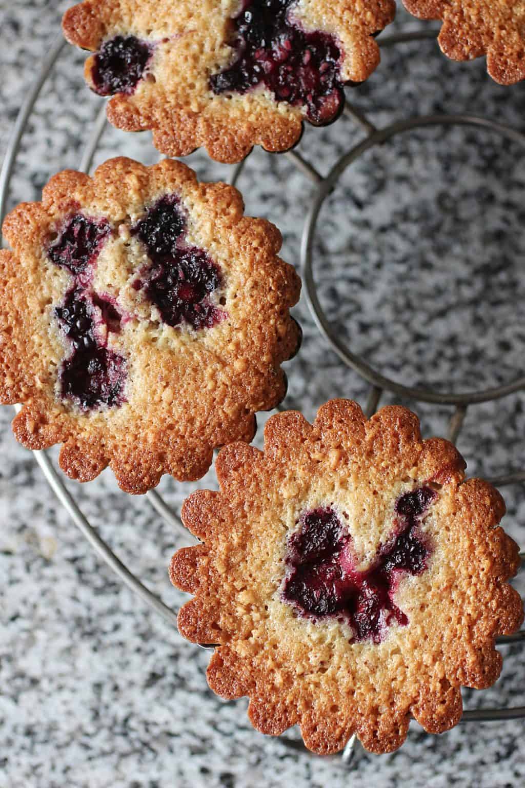 Berry Almond Tea Cakes (with GF variation) - Vintage Kitchen Notes