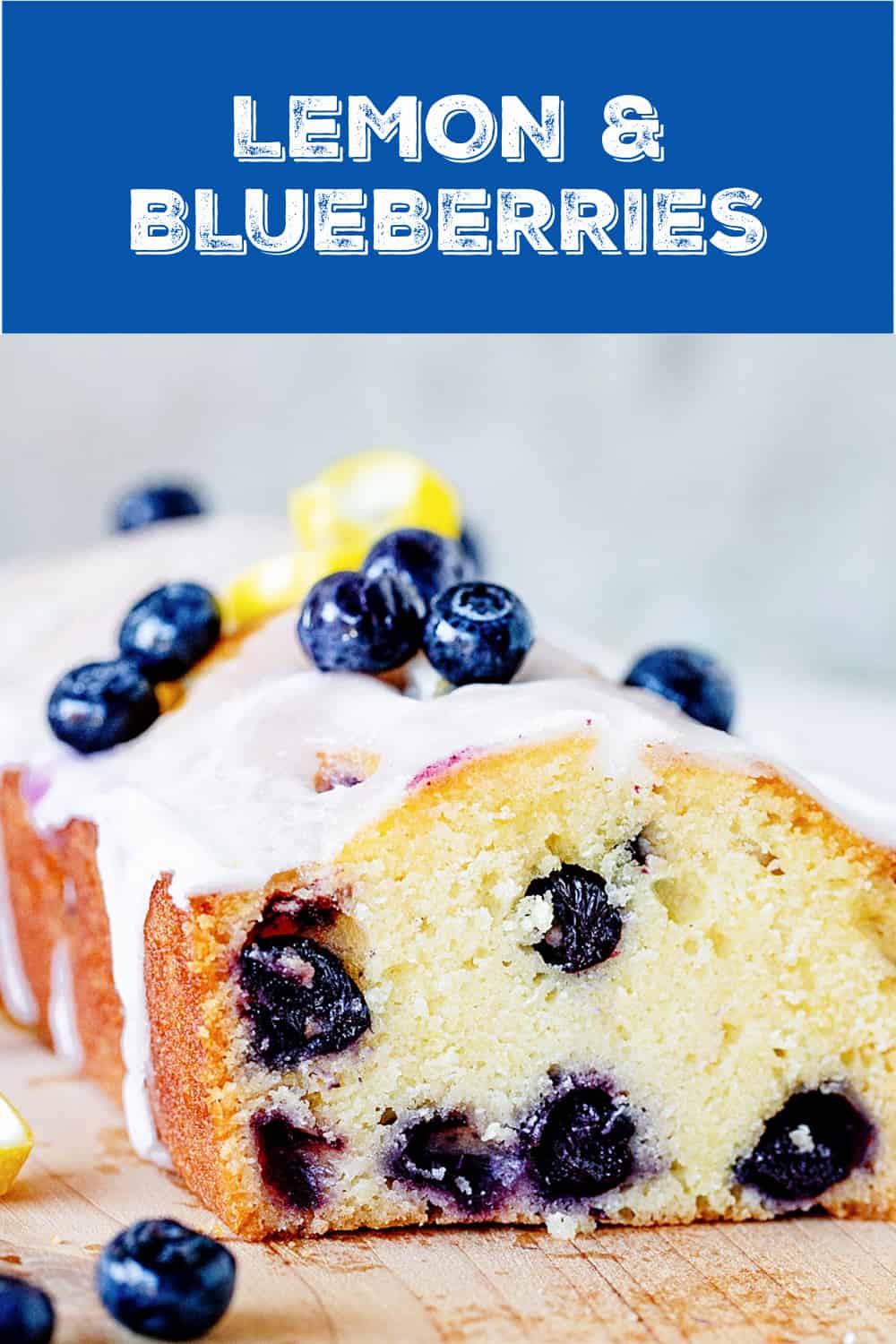Lemon Blueberry Pound Cake (with lemon glaze) - Vintage Kitchen Notes
