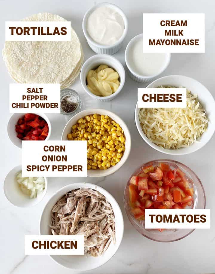 Mexican Chicken Casserole (Pastel Azteca) - Vintage Kitchen Notes