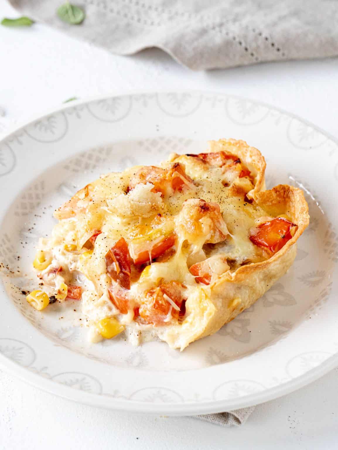 Mexican Chicken Casserole (Pastel Azteca) - Vintage Kitchen Notes