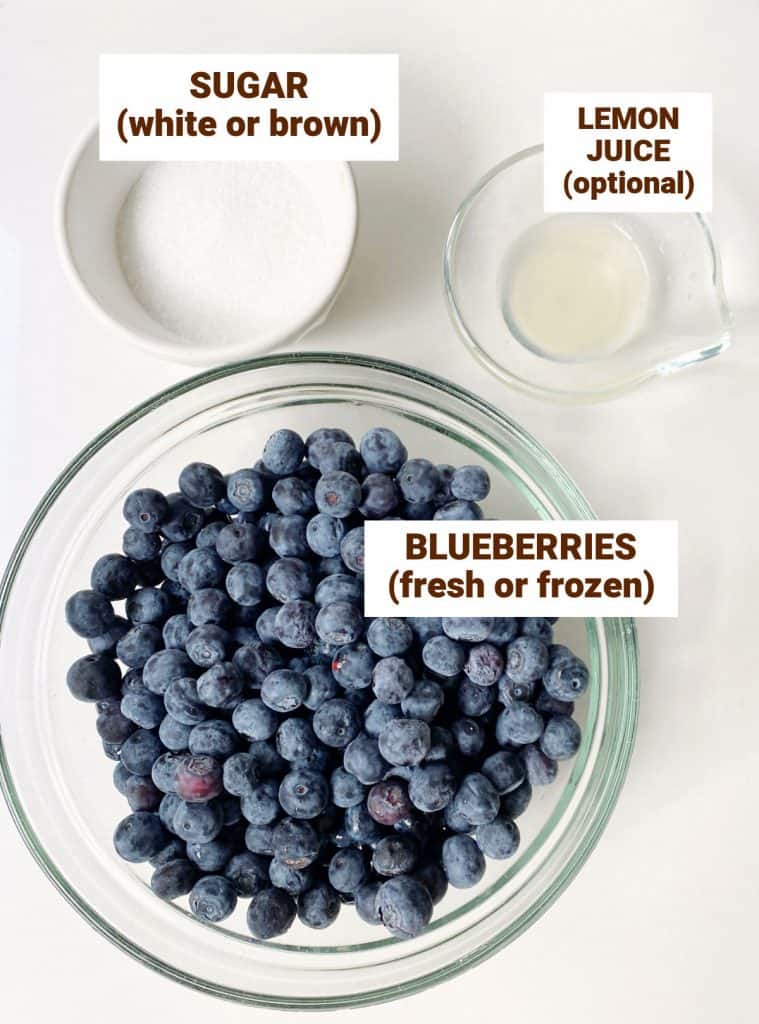 Blueberry Compote (easy, 3 ingredients!) - Vintage Kitchen Notes