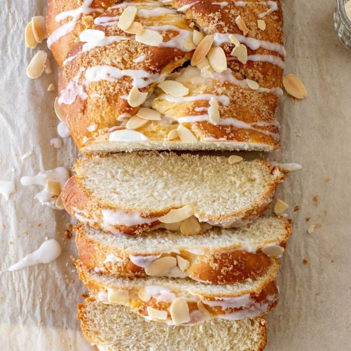 Easter Bread (glazed almond braid) - Vintage Kitchen Notes
