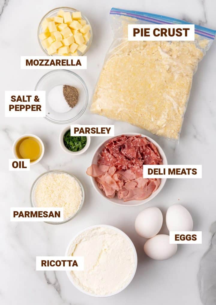 Italian Pizza Rustica (savory ricotta pie) - Vintage Kitchen Notes