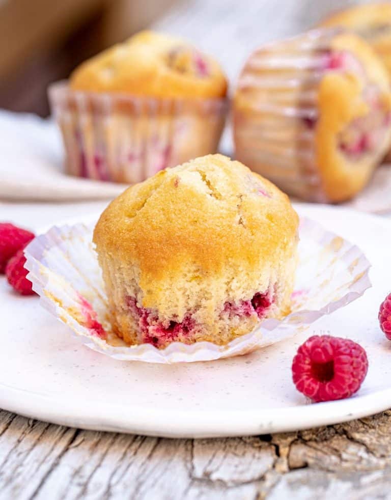 Best Raspberry Muffins (quick and easy) - Vintage Kitchen Notes