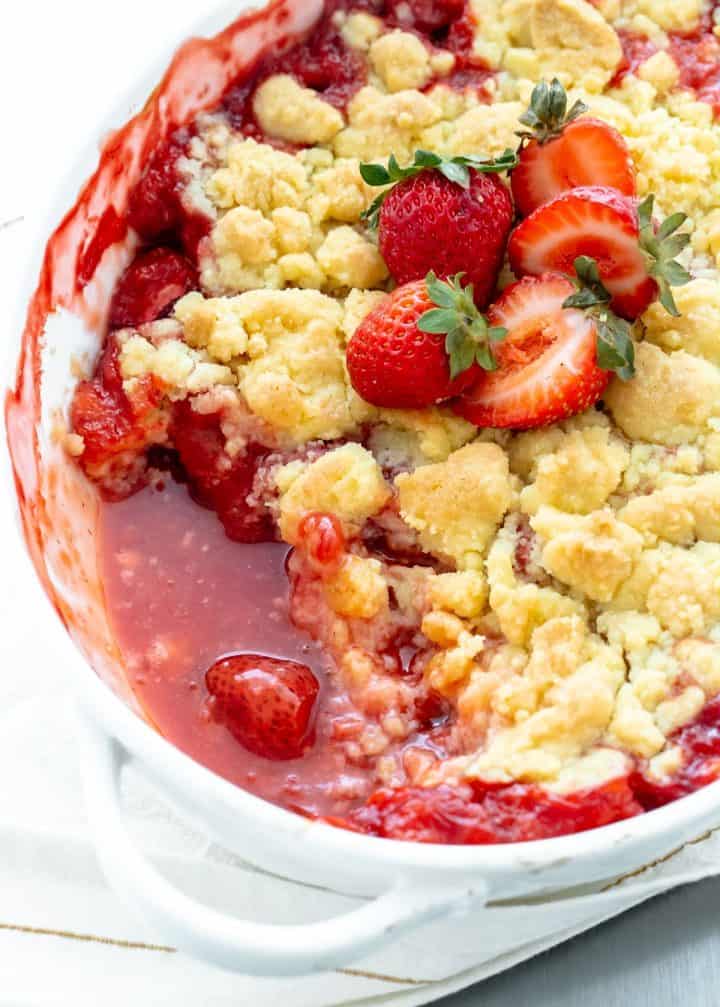 Strawberry Dump Cake - Vintage Kitchen Notes