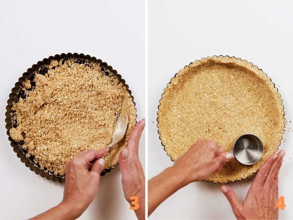 Graham Cracker Crust (no rolling needed) - Vintage Kitchen Notes