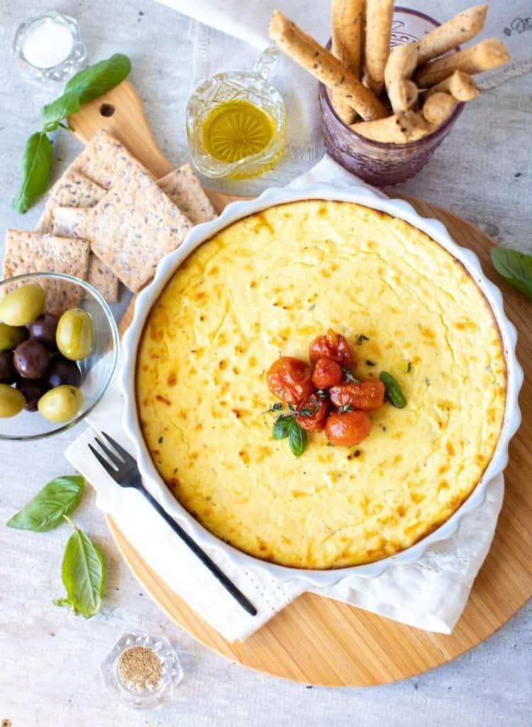 Baked Ricotta (easy dip recipe) - Vintage Kitchen Notes