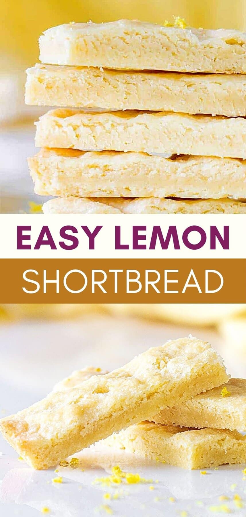 Lemon Shortbread (easy recipe) - Vintage Kitchen Notes