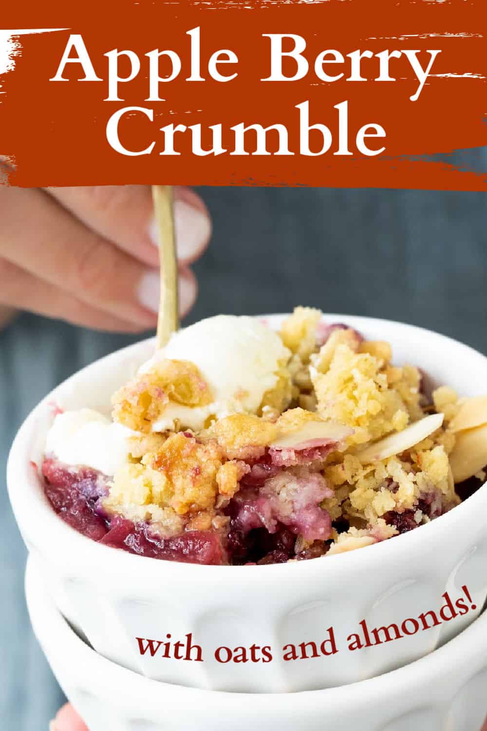 Apple Crisp with Berries and Oats - Vintage Kitchen Notes