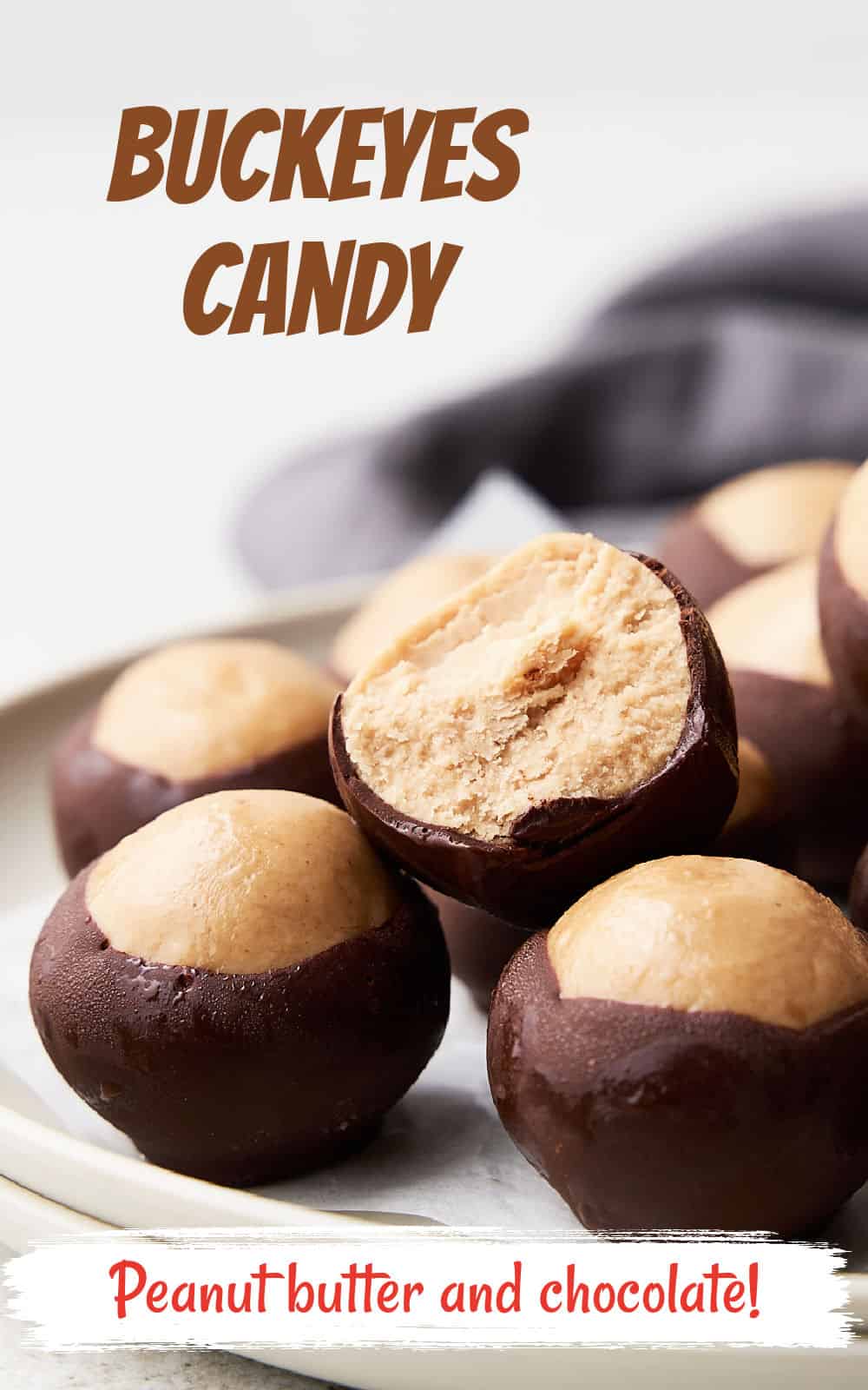 Easy Buckeye Candy Recipe (peanut butter chocolate) - Vintage Kitchen Notes