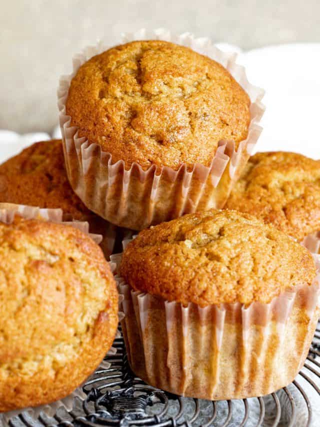 Maple Pumpkin Muffins (moist & easy) - Vintage Kitchen Notes