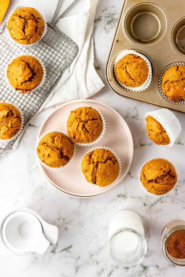 Maple Pumpkin Muffins (moist & easy) - Vintage Kitchen Notes