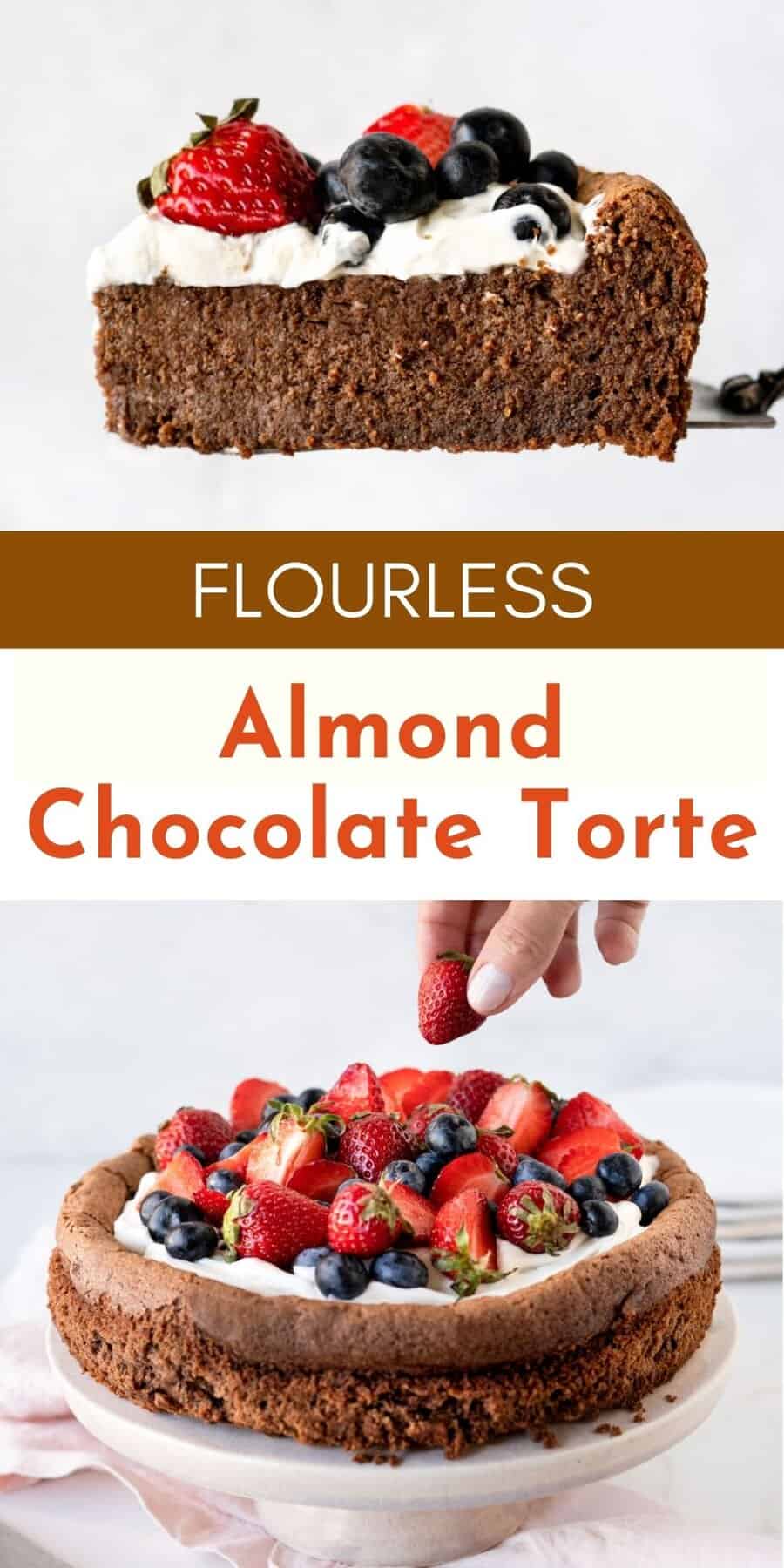 Flourless Chocolate Torte (old-fashioned cake with almond flour ...