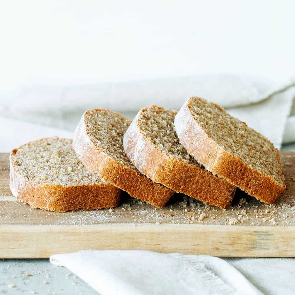 100% Whole Wheat Sandwich Bread- Vintage Kitchen Notes
