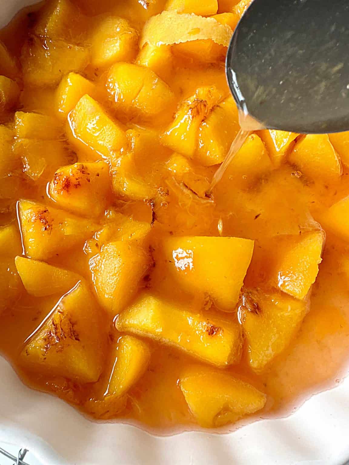 Peach Compote (3 ingredients) - Vintage Kitchen Notes