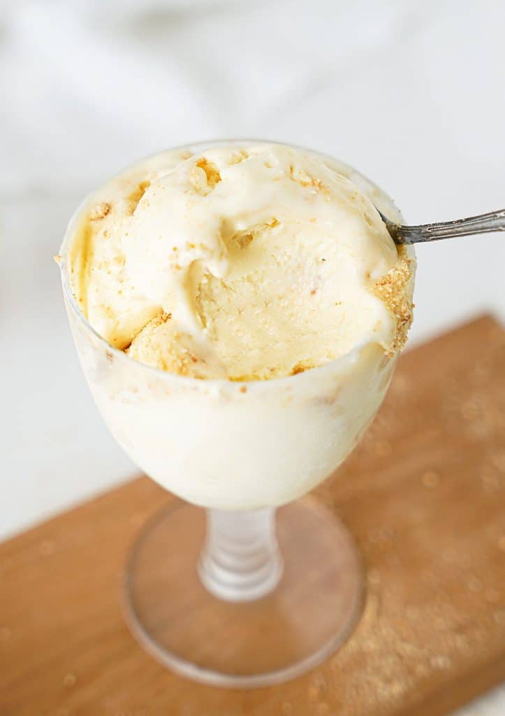 Cheesecake Ice Cream (5-ingredients, no churn) - Vintage Kitchen Notes