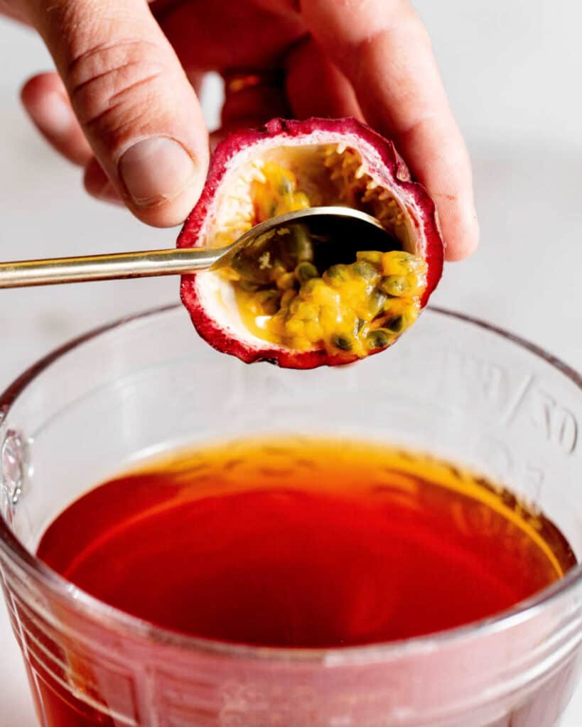 Passionfruit Tea (easy iced recipe) - Vintage Kitchen Notes