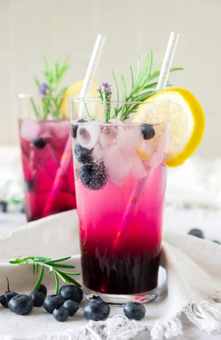 Blueberry Vodka Lemonade (easy cocktail recipe) - Vintage Kitchen Notes