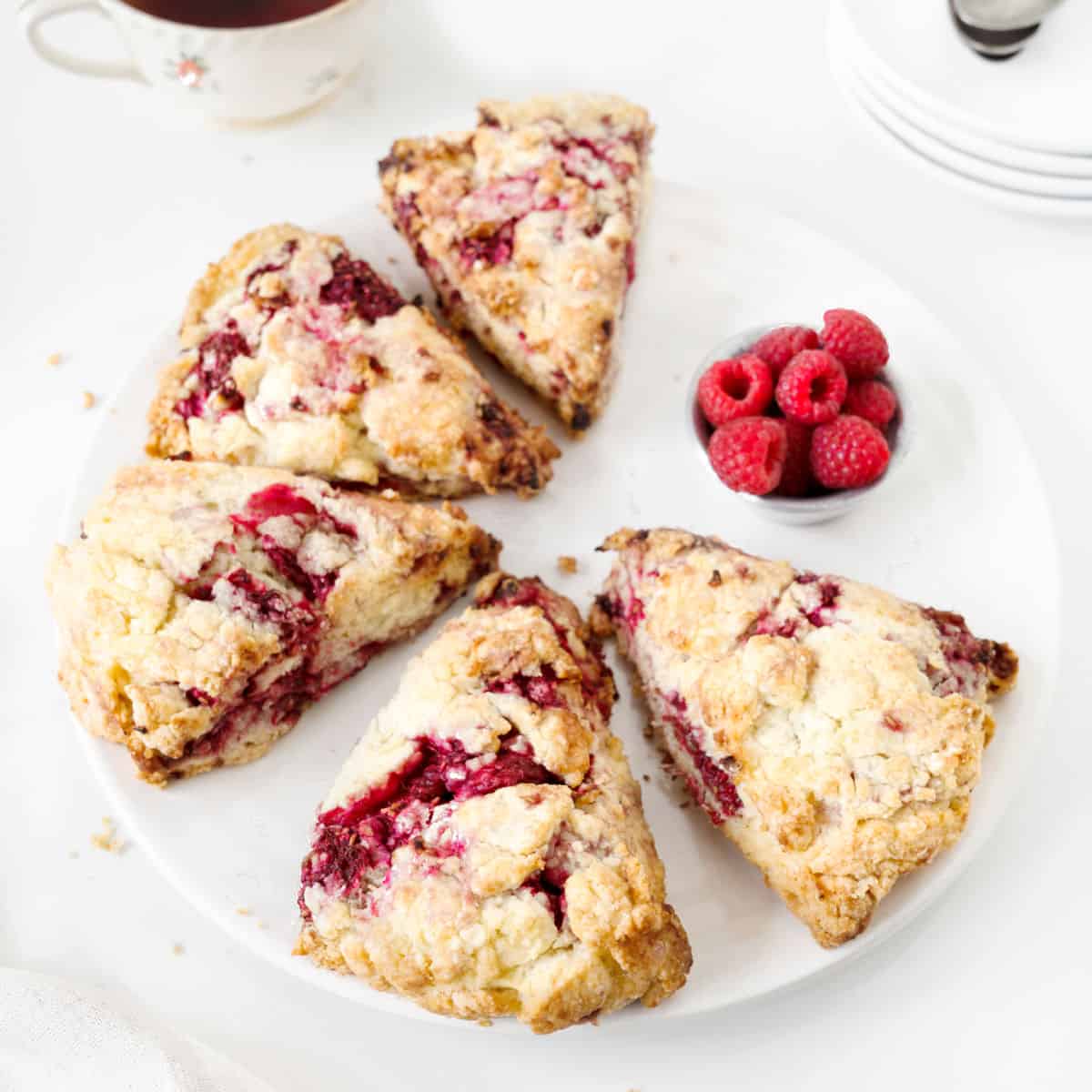 Raspberry Scones (with best tips!) - Vintage Kitchen Notes