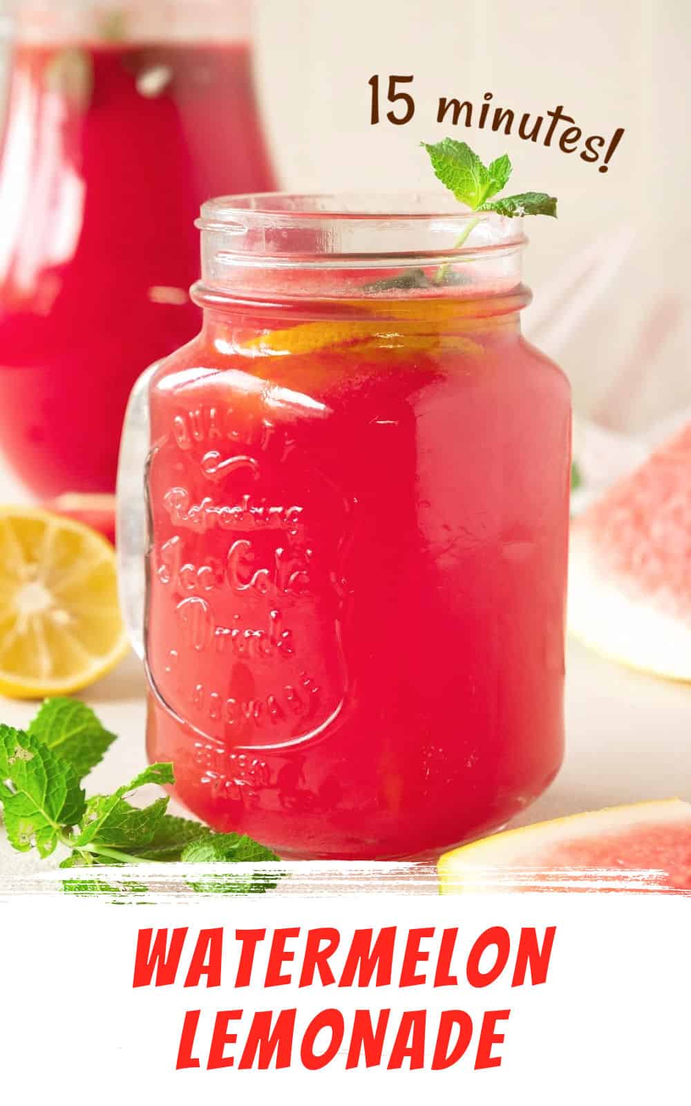 Watermelon Lemonade (15-minute recipe) - Vintage Kitchen Notes